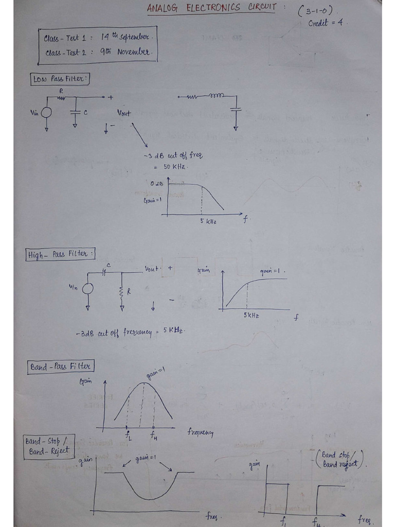 Analog Electronic Circuits Notes | PDF