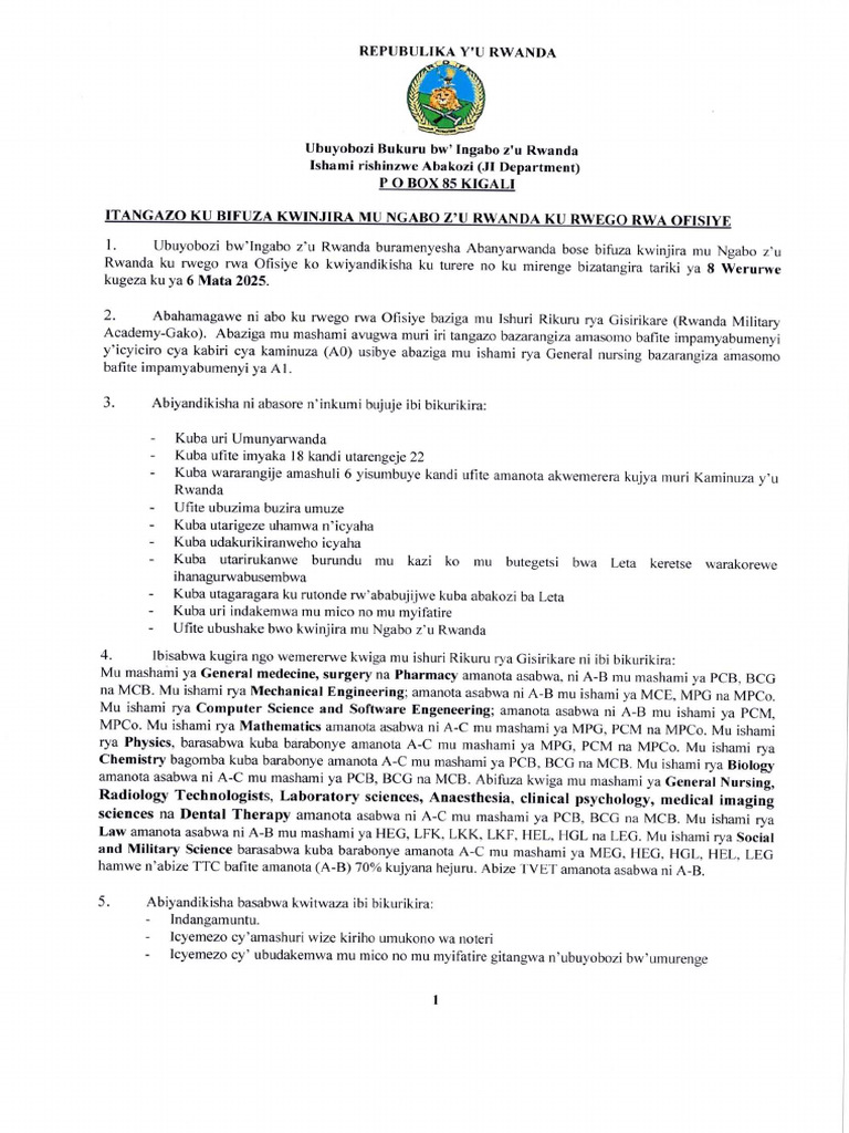 Itangazo 4years March 2025 | PDF