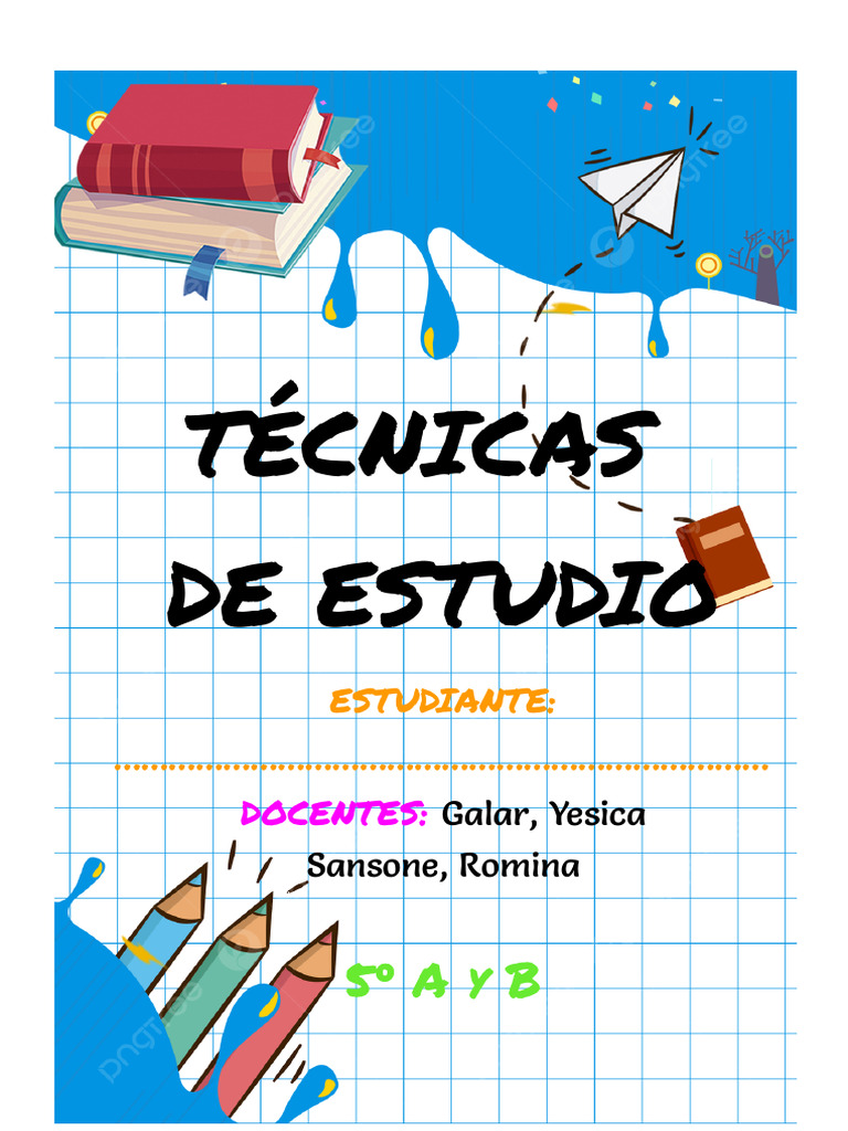 Cuadernillo - Técnicas de Estudio - 5to | PDF | Habilidades de estudio | Información