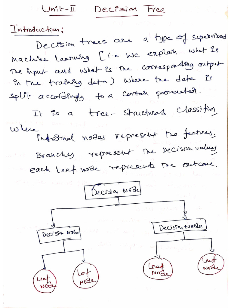 Unit2 Decision Tree Pdf