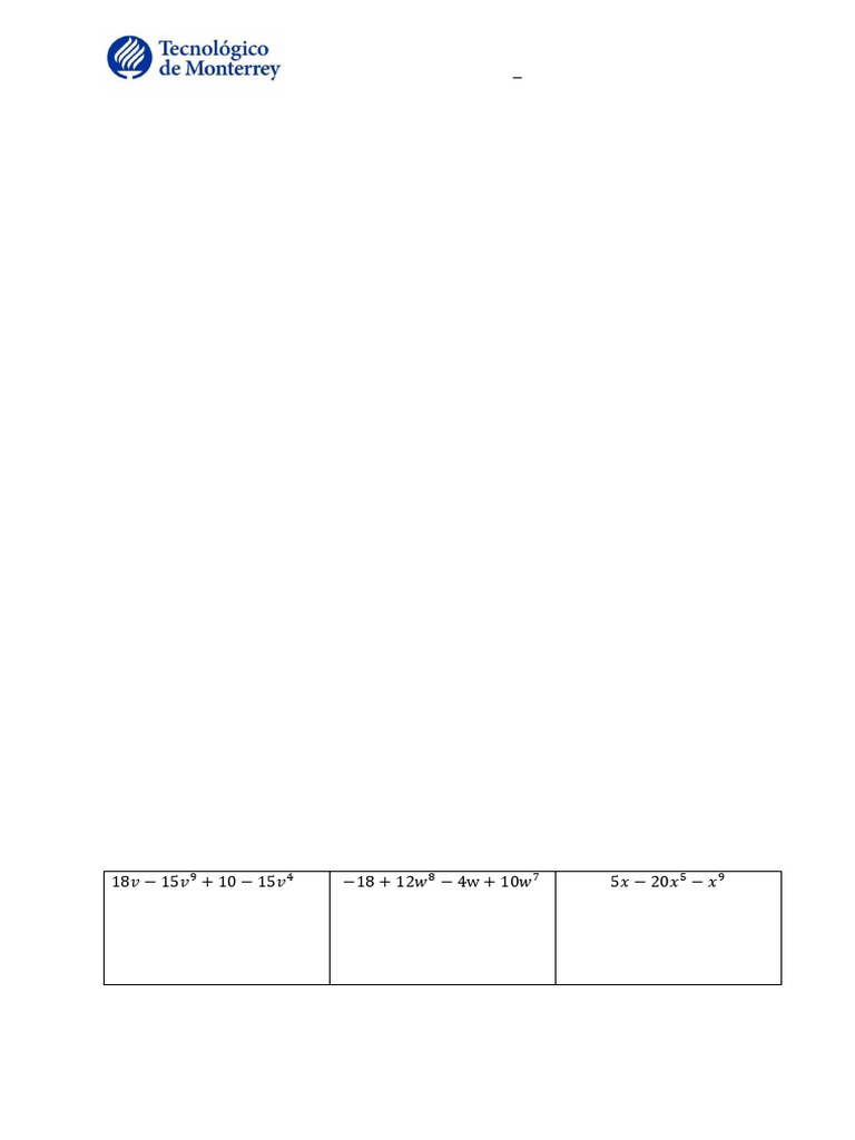 Tarea Integradora P2 - ESP PM1000 | PDF | Ecuaciones | Objetos matemáticos