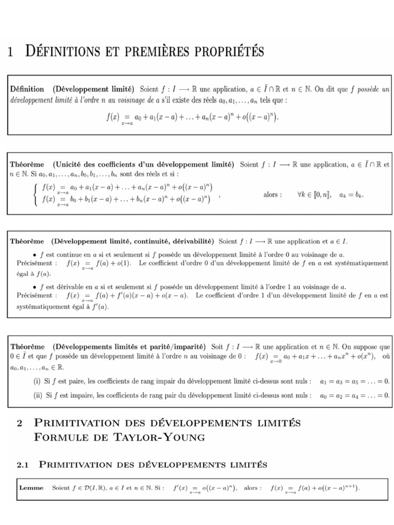 Développement Limité | PDF