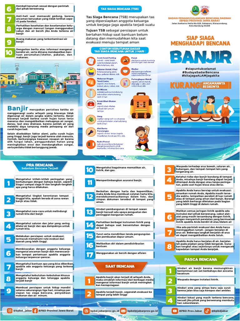 Leaflet Bencana Banjir BPBD | PDF