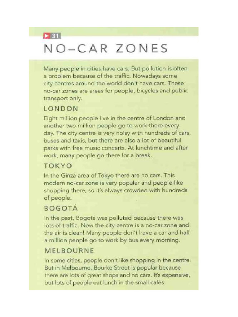 No Car Zone | PDF