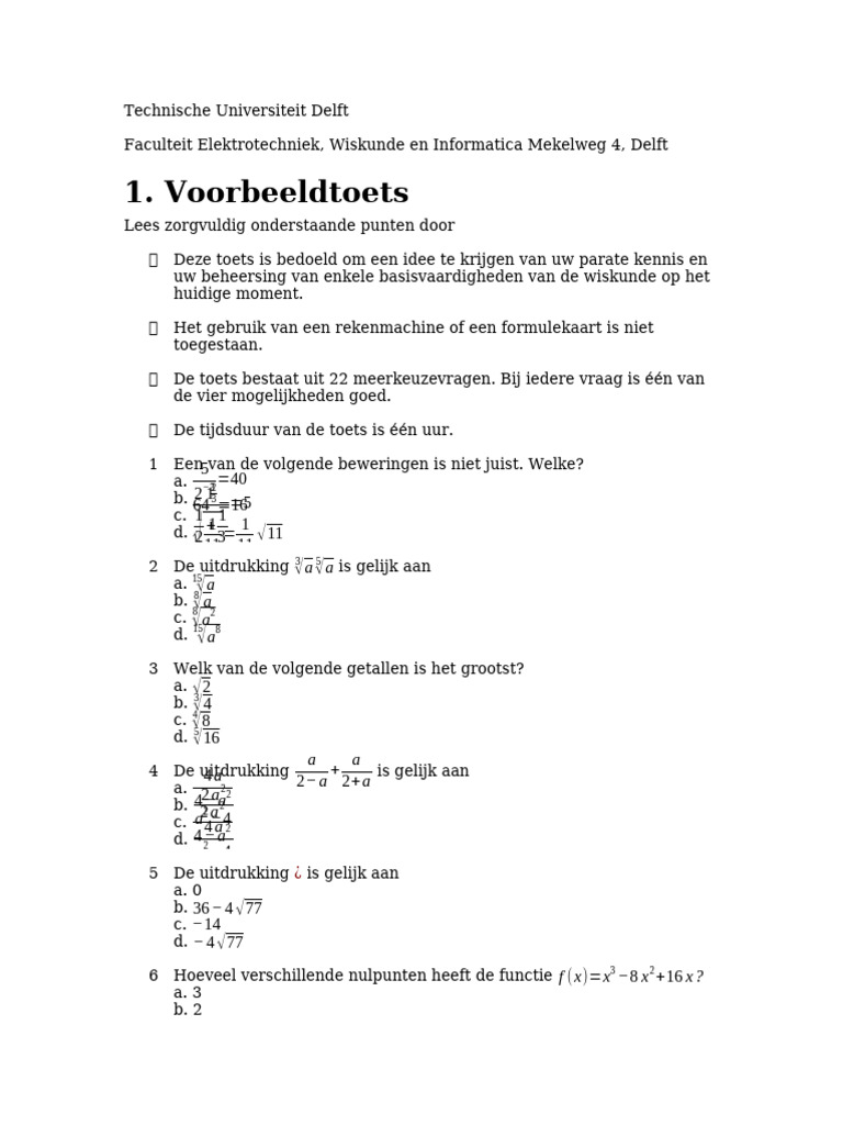 Ingangstoets Tud | PDF