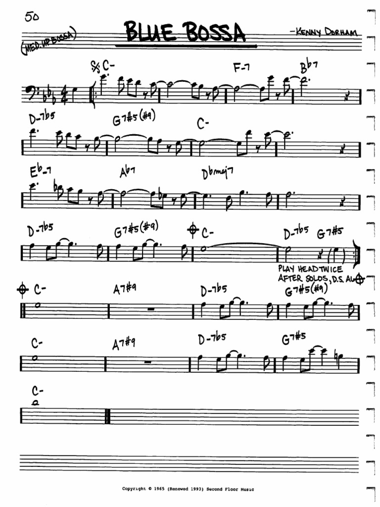 Blue Bossa Bass | PDF