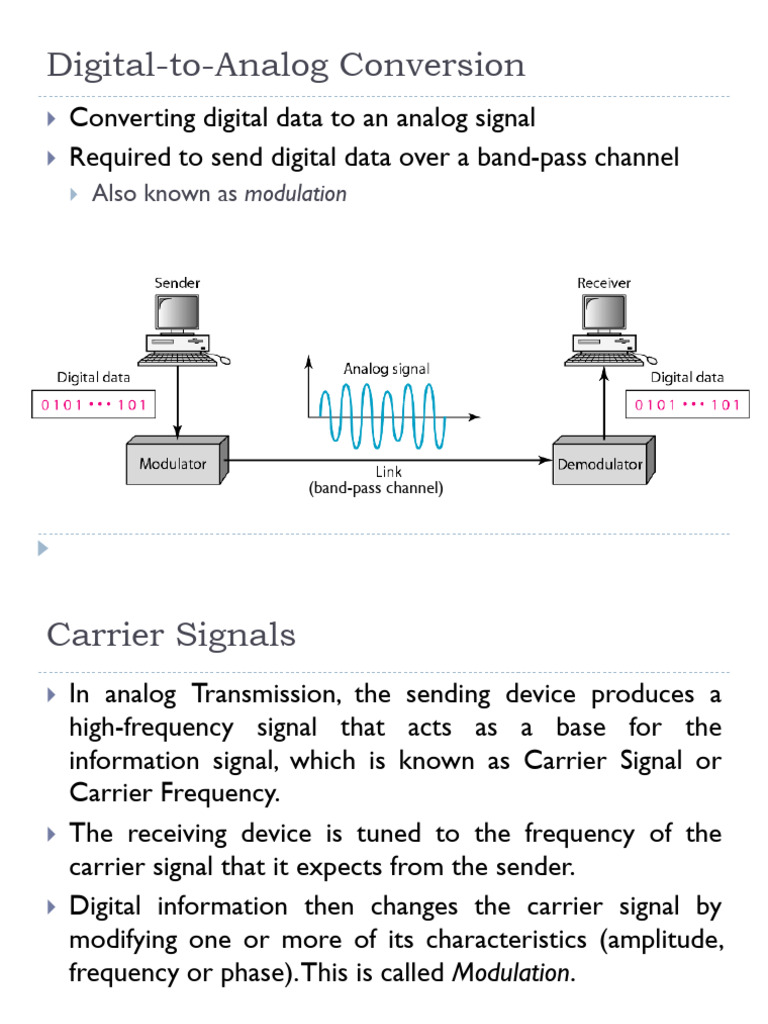Digital-to-Analog Conversion Techniques | PDF | Modulation | Bit Rate