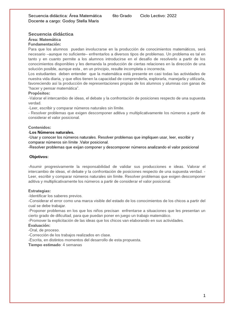 Secuencia 2 Matem | PDF