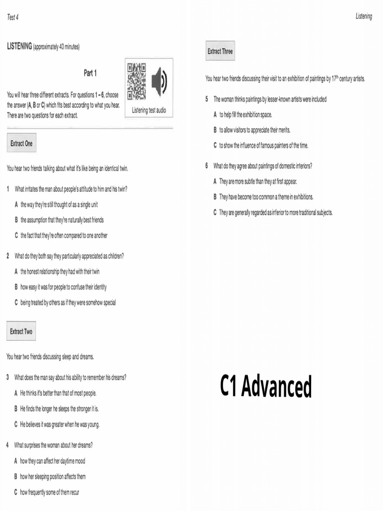 C1 Advanced Language Course Overview | PDF