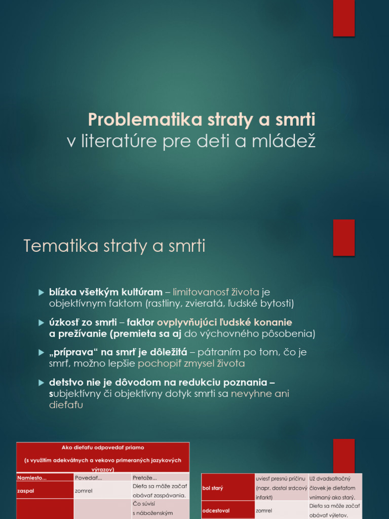 Problematika Straty A Smrti V LPDM | PDF