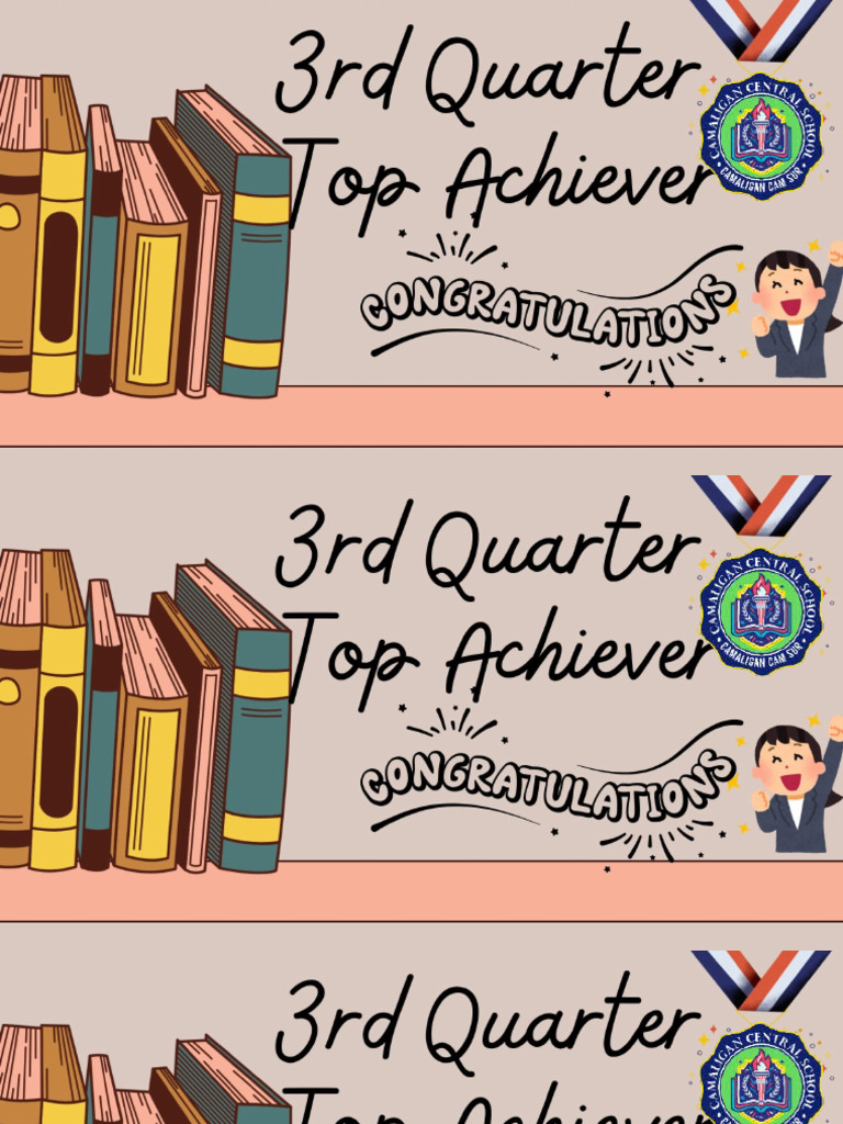 3rd Quarter Achievers Day | PDF