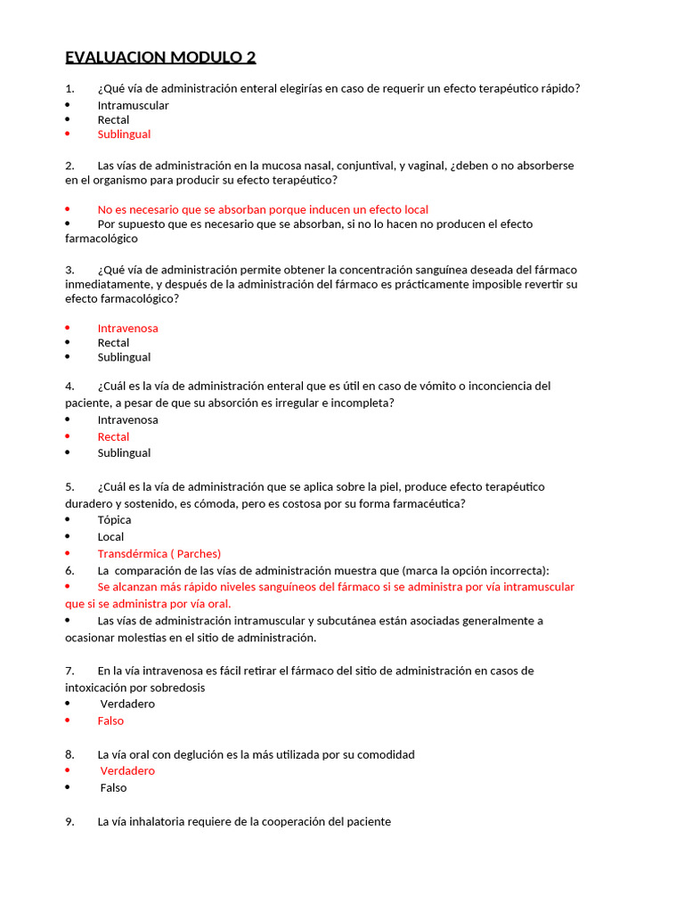 EVALUACION MODULO 2 | PDF