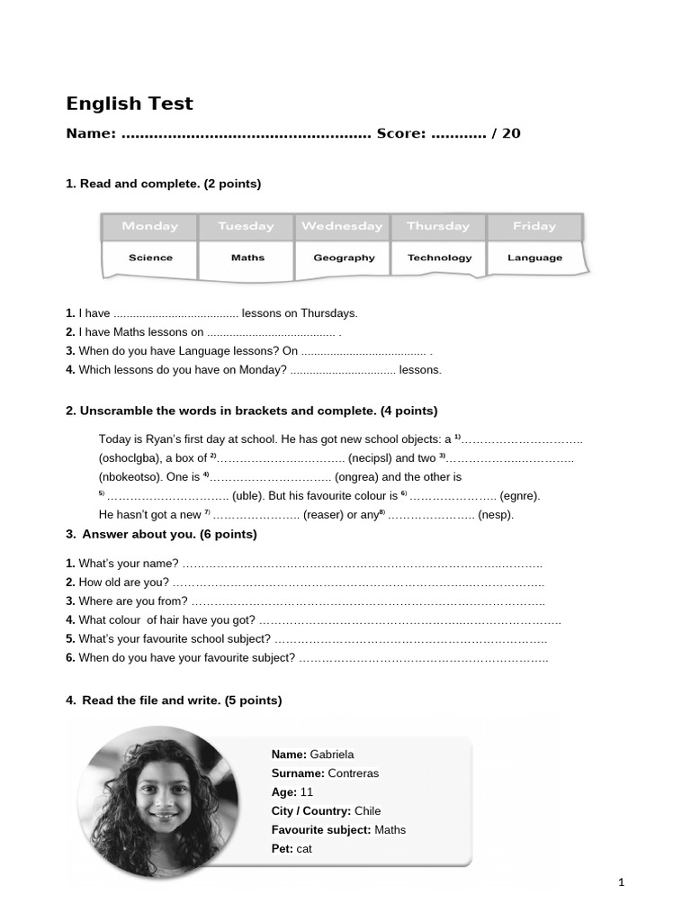 AA NE2 TRM Tests U1A | PDF