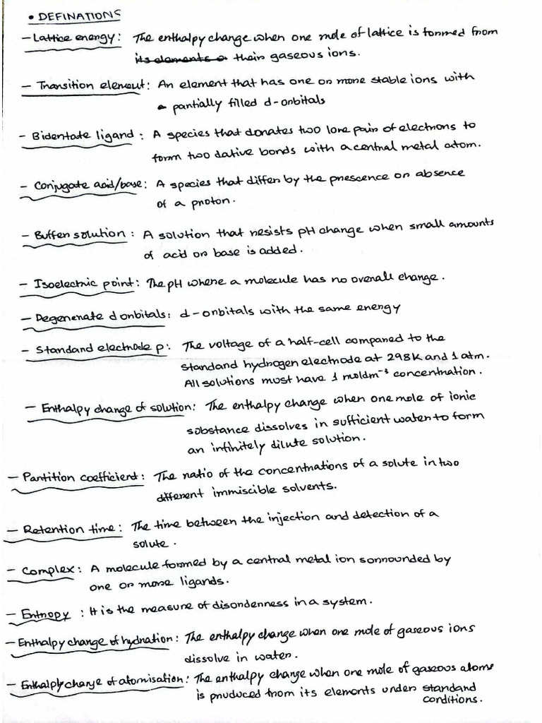 Chemistry Notes | PDF