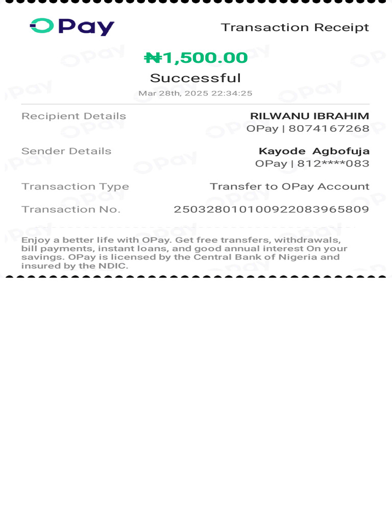 Transaction Receipt-250328010100922083965809 | PDF
