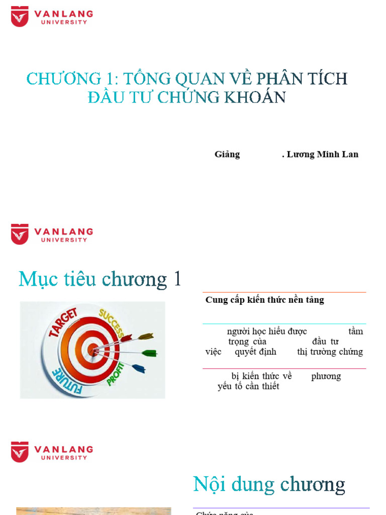Chuong 1 - Tong Quan Ve Phan Tich Dau Tu Chung Khoan | PDF