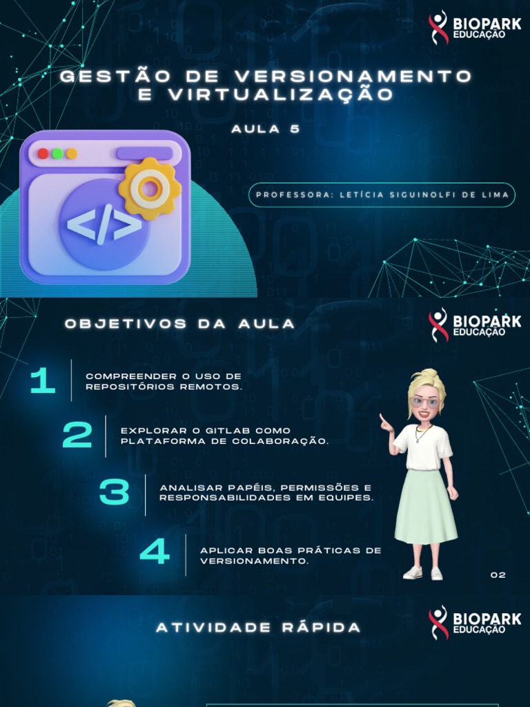 Aula 5 - Gestão de Versionamento e Virtualização | PDF | Controle de ...