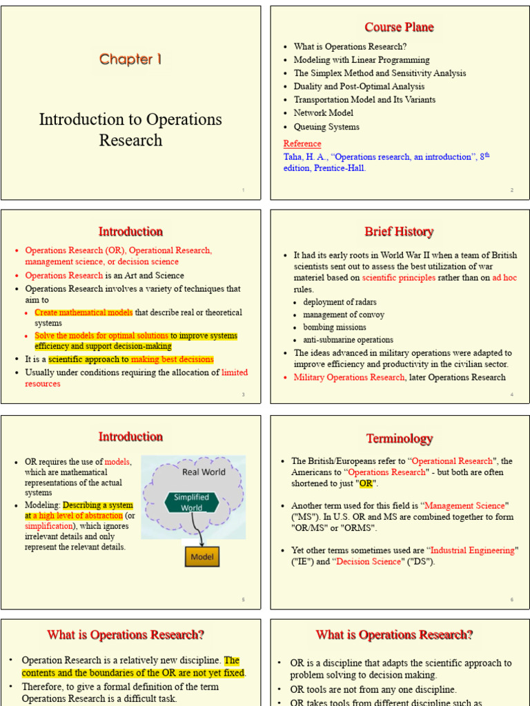 Introduction to Operations Research Concepts | PDF | Mathematical ...