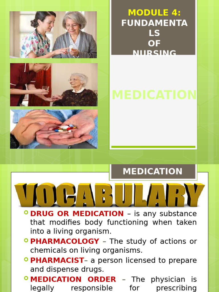 Funda Medication 123 Slides | PDF | Topical Medication | Medical ...