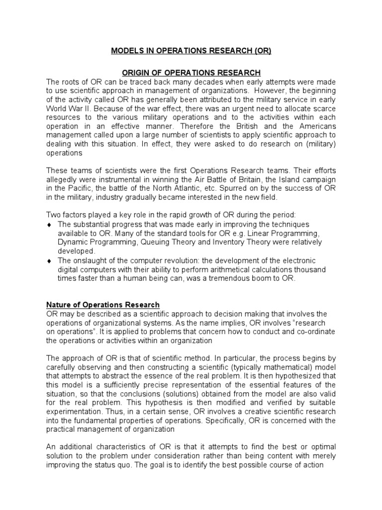 Operations Research Assignment | PDF | Linear Programming ...