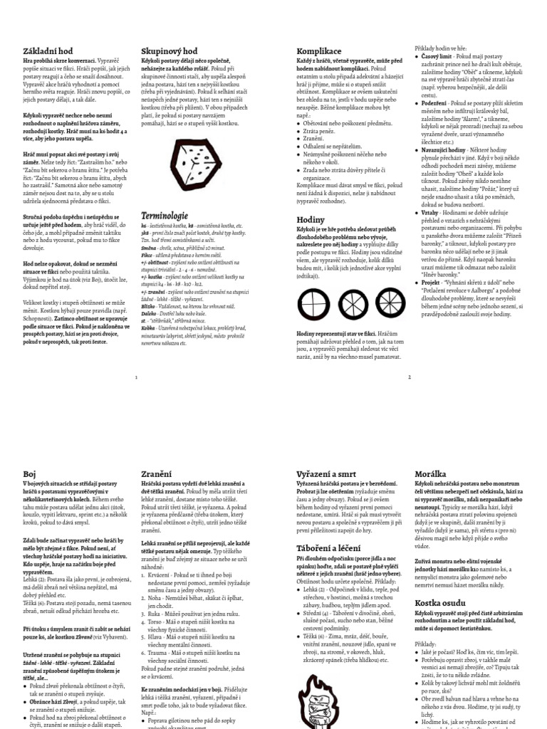 Grimoár - Pravidla 0.2.3 - A4 | PDF