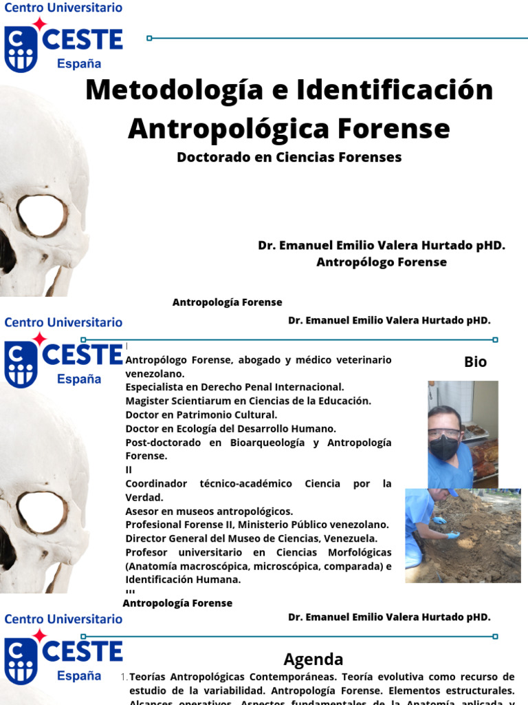 Alcances de La Antropología Forense | PDF | Antropologia Biologica | Jurisprudencia médica
