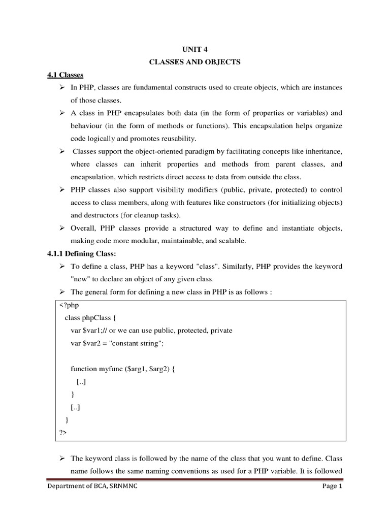 UNIT 3 PHP | PDF