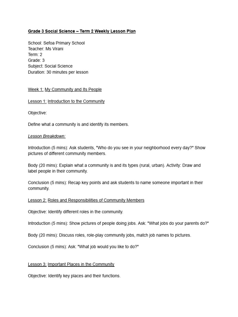 Term-2 GR 3 Social Science-1 | PDF