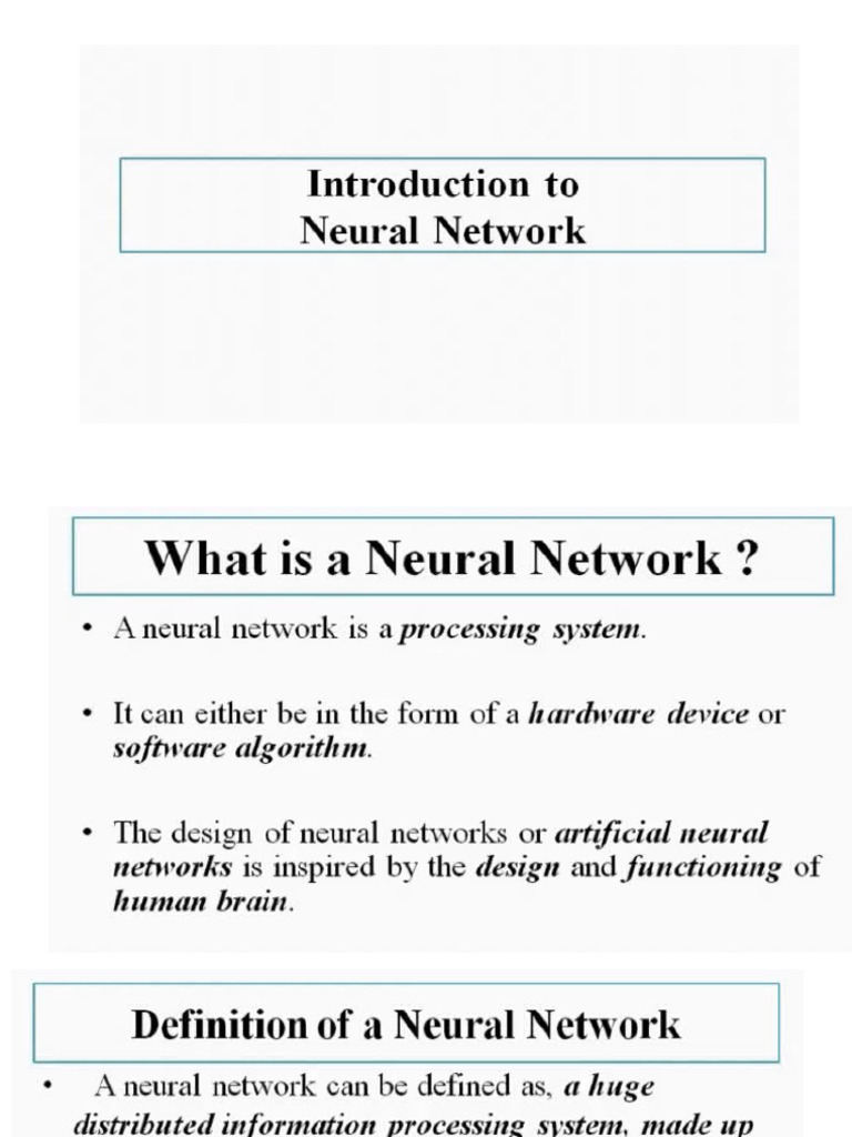 Intro To NN | PDF
