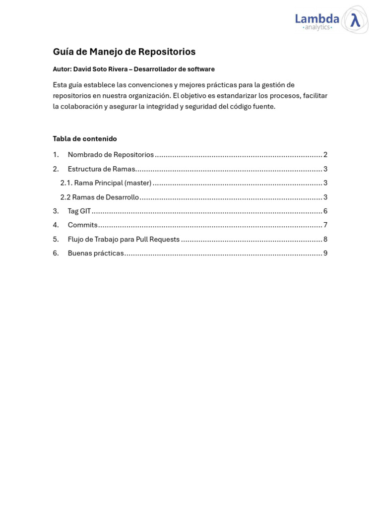 Guía de Manejo de Repositorios | PDF | Software | Desarrollo de software