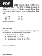 POPDEV Quiz Reviewer 2025 | PDF | Family Planning | Birth Rate