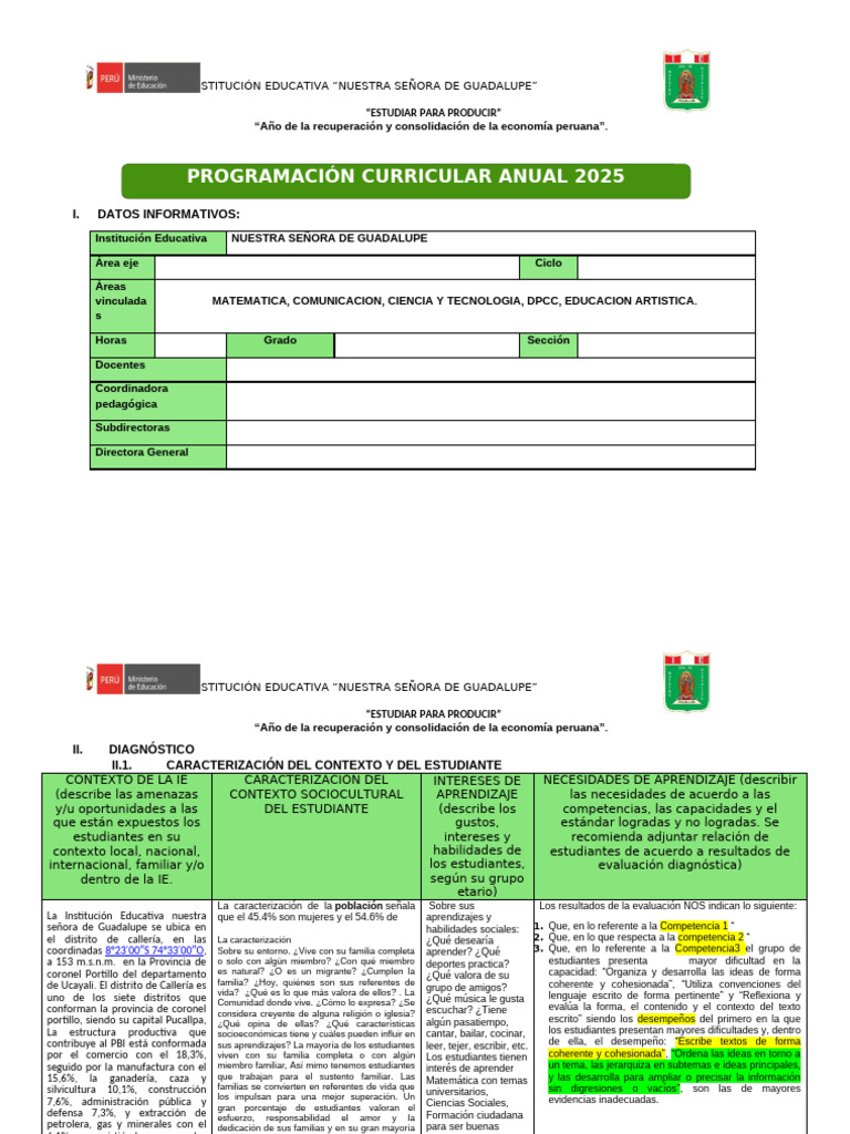 PLANIFICACIÓN ANUAL_ CCSS 5º-2025 | PDF | Enseñando | Sustentabilidad