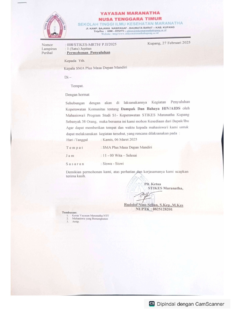 Surat Ijin Penyuluhan | PDF