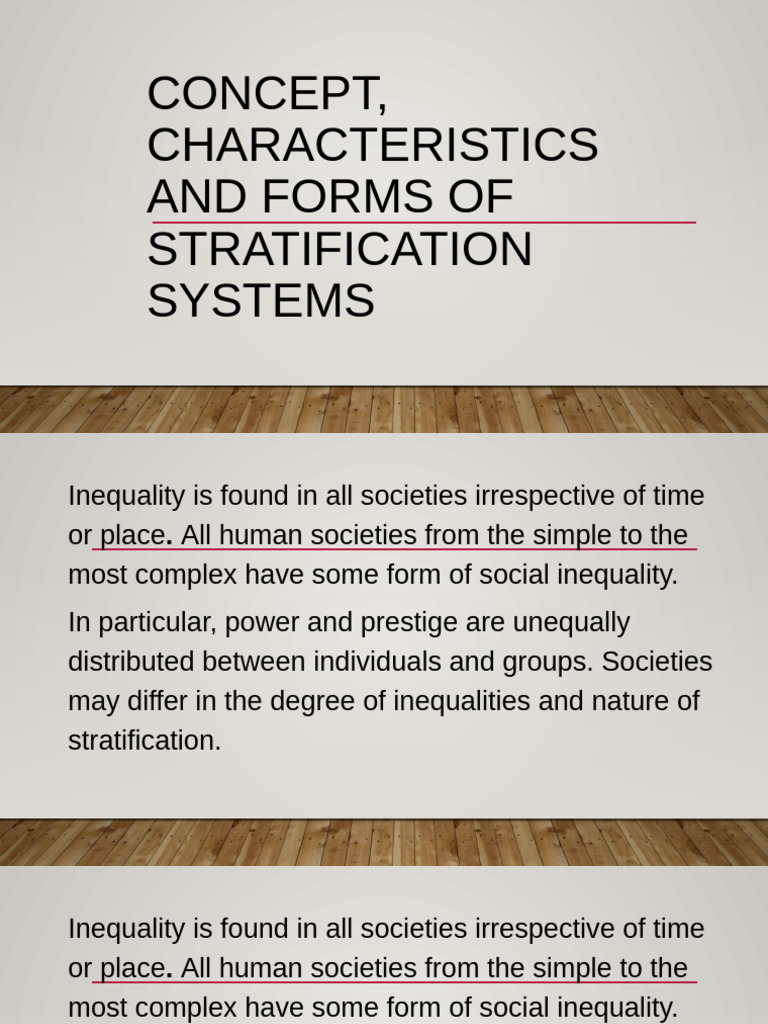 Understanding Social Stratification Systems | PDF | Social ...