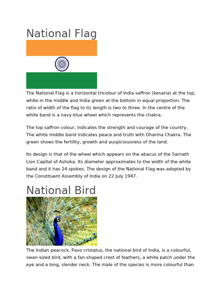 national symbols | PDF