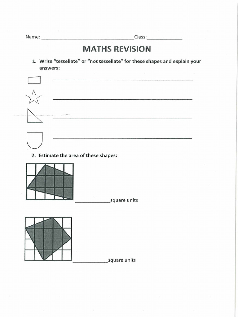 Maths Revision - Geometry | PDF