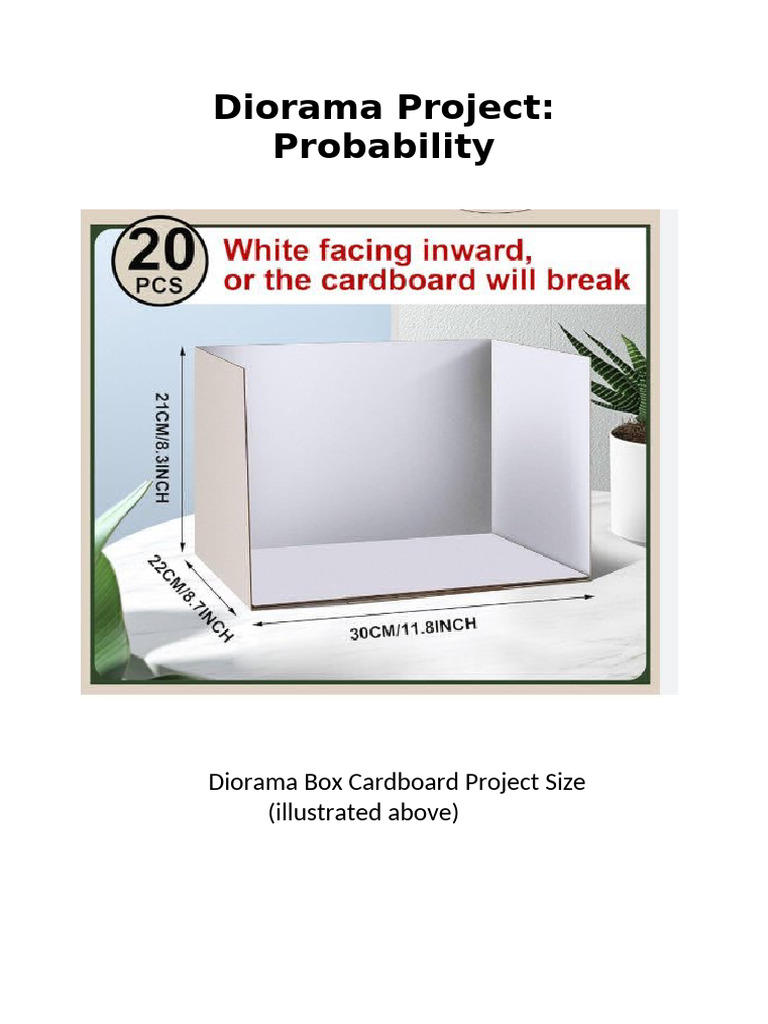 Diorama-Box-Cardboard-Size | PDF