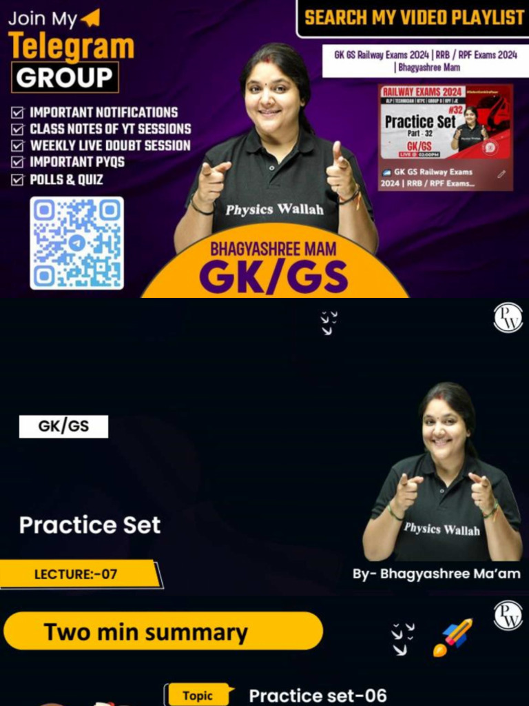 RRB NTPC GK BY BHAGYASHREE MAM | PDF