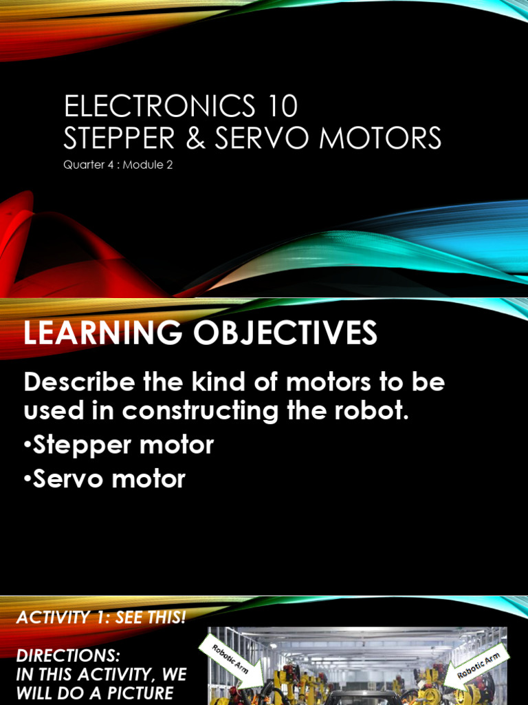 Stepper and Servo Motors Students Notes | PDF | Electric Motor ...