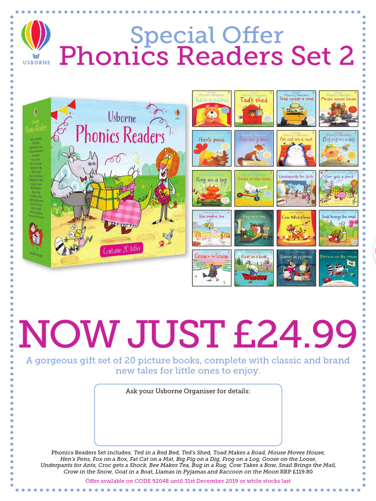 Phonics Readers 2 SpecialOffer SEPT2019 POSTER | PDF