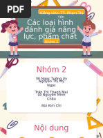 Phiếu Đánh Giá Theo Tiêu Chí Rubrics | PDF