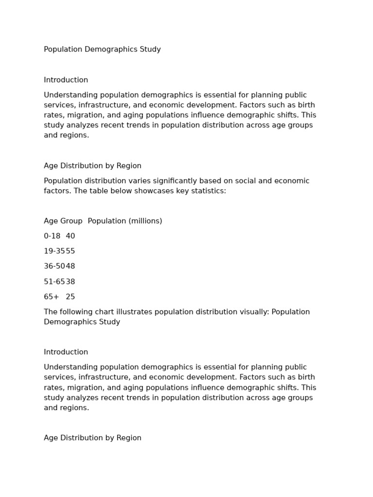 Population Analysis 1 | PDF