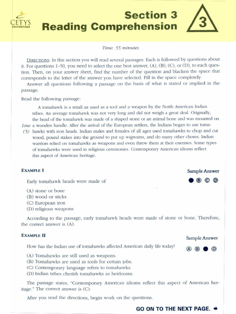 TOEFL T4 Reading Practice | PDF