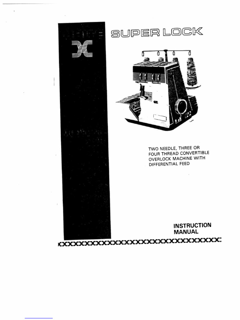 Superlock Users Manual | PDF | Sewing Machine | Yarn