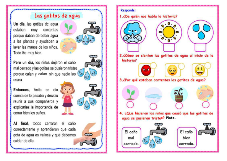 Ficha Sobre El Agua Parte 1 | PDF