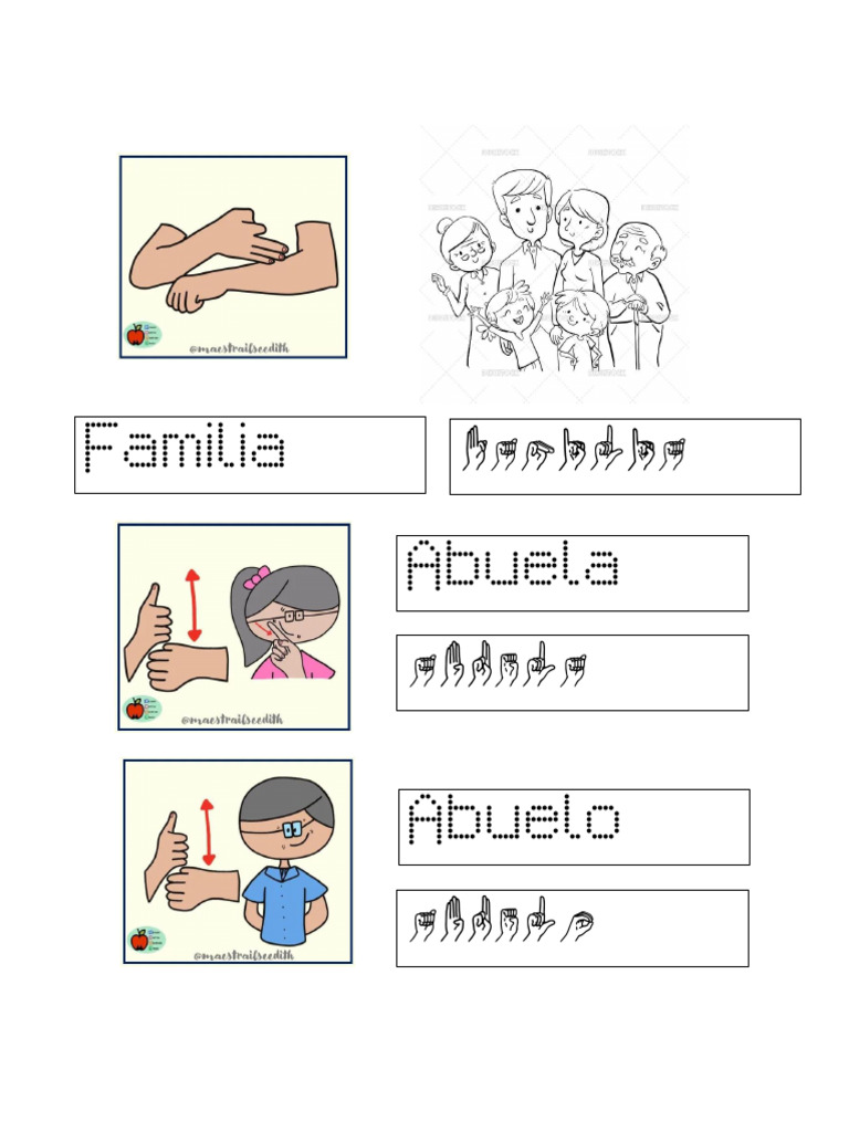 Vocabulario LSM | PDF