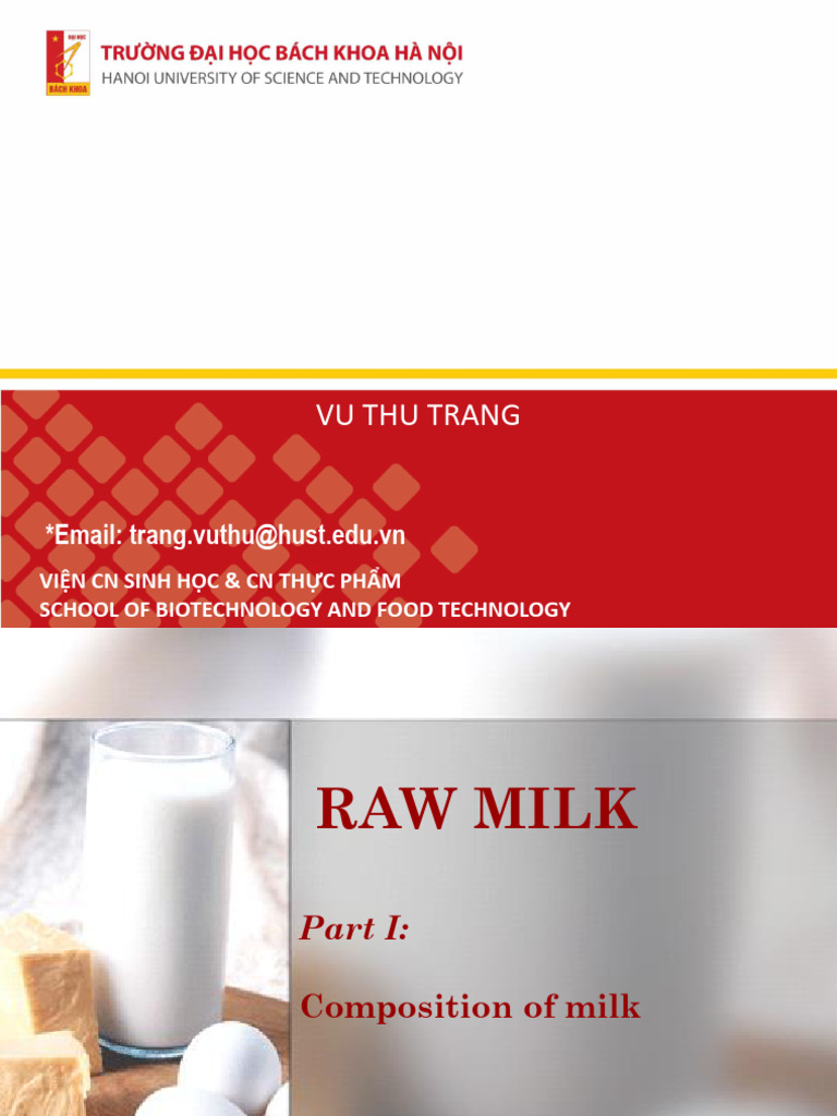Milk Composition | PDF