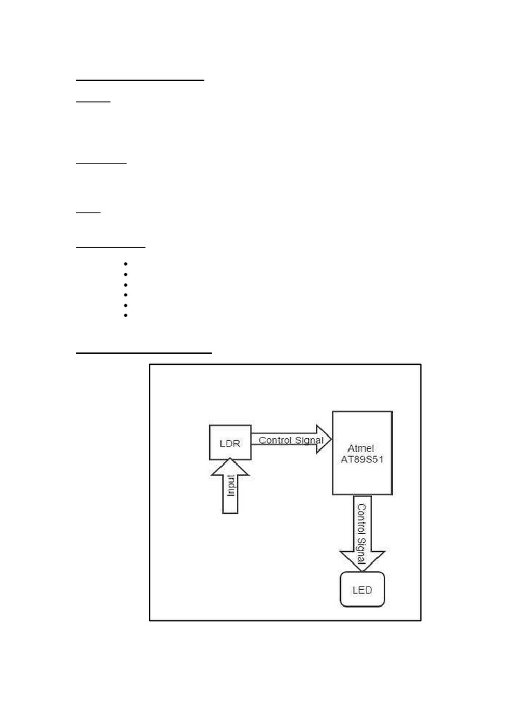 Project 3 Automatic Room Lighting System | PDF | Microcontroller | Resistor