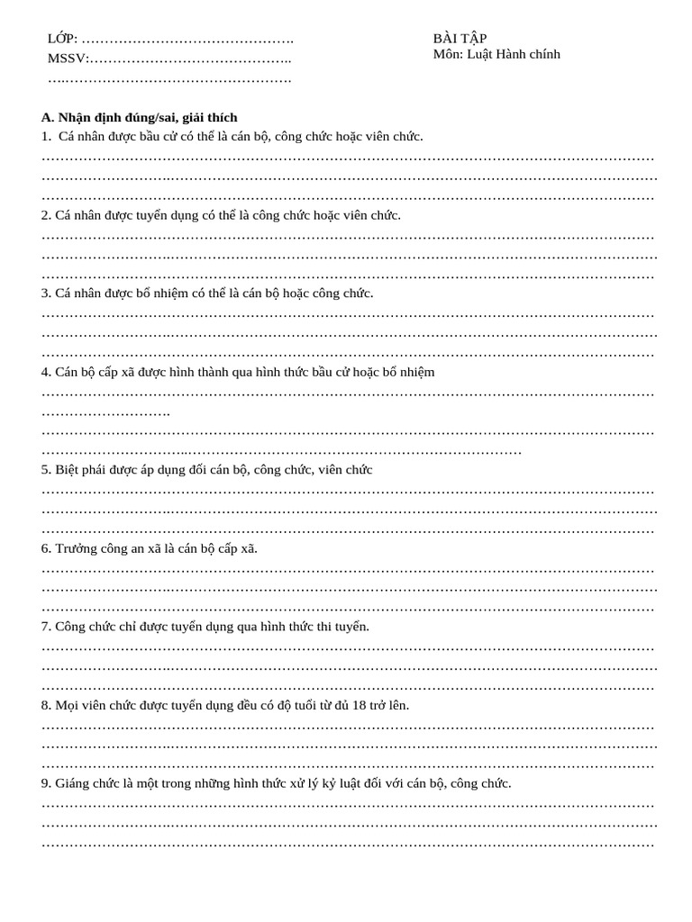 Bai tap CB,CC,VC (2) | PDF