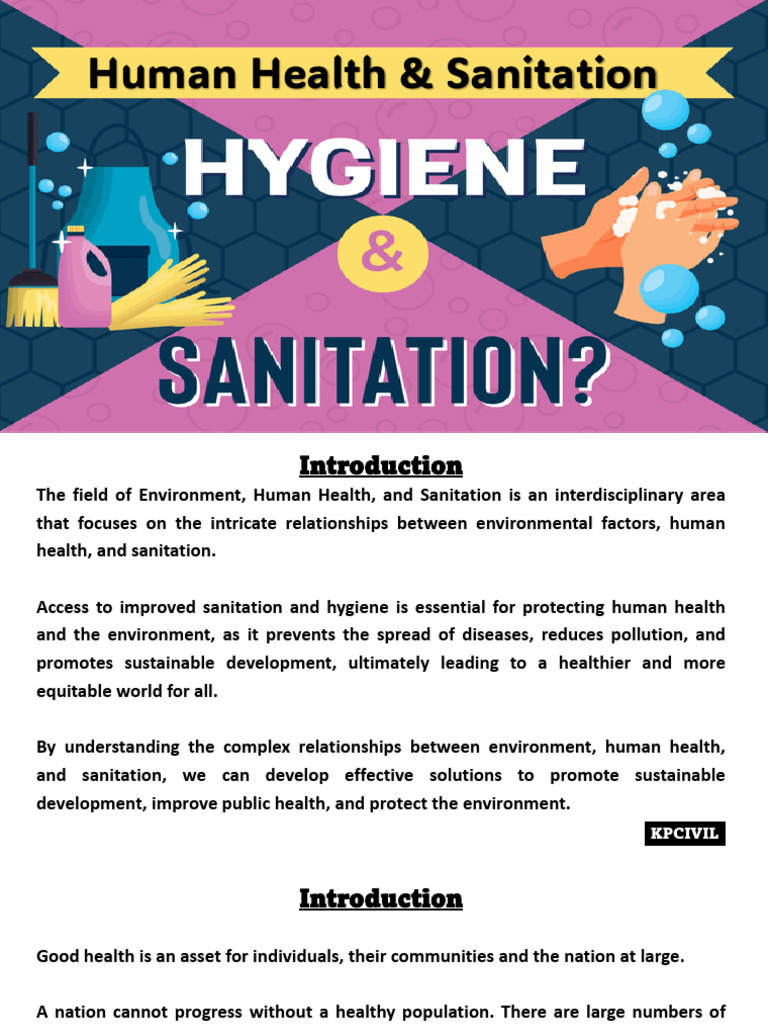 Human Health & Sanitation - All Chapters | PDF | Sanitation | Healthy Diet